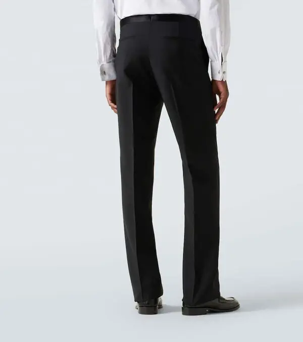 Givenchy Wool And Mohair Tuxedo Pants