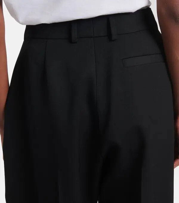Givenchy Wool Grain De Poudre Barrel-leg Pants