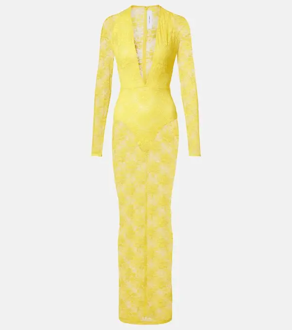 Alex Perry Sheer Lace Gown