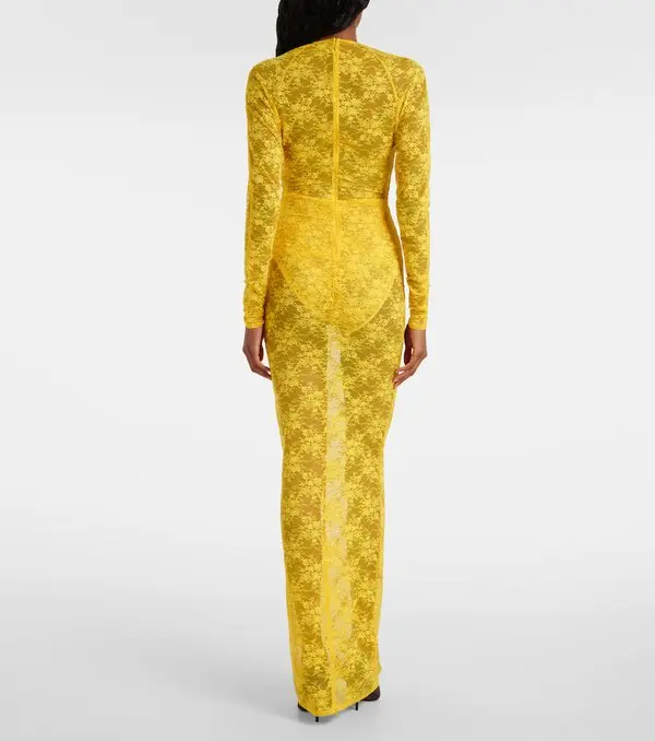 Alex Perry Sheer Lace Gown