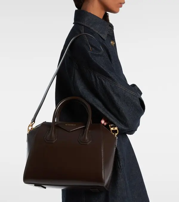 Givenchy Antigona Small Leather Tote Bag - Brown