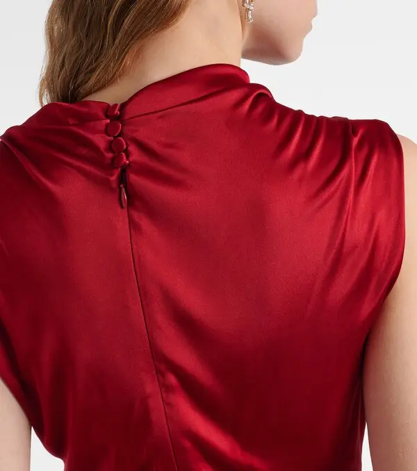 Magda Butrym Draped Mini Dress - Red