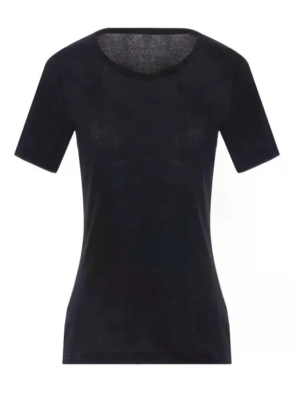 Yohji Yamamoto Ribbed Crew-neck T-shirt
