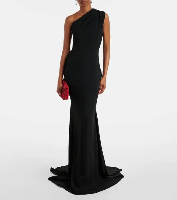 Alex Perry Draped One-shoulder Gown