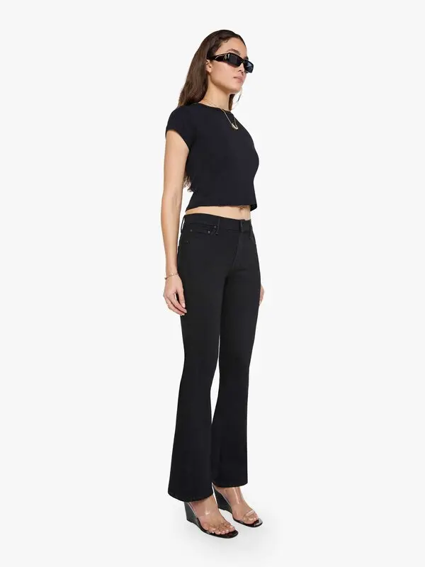 MOTHER The Weekender Flare Jeans - Black