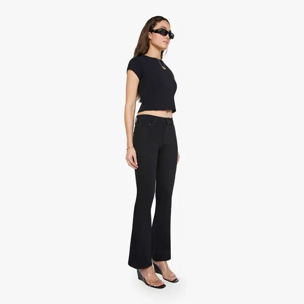 MOTHER The Weekender Flare Jeans - Black