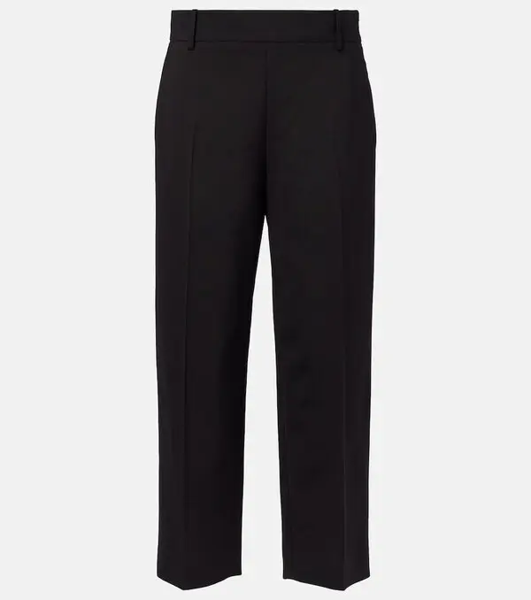 Khaite Cam Straight Leg Trousers - Black