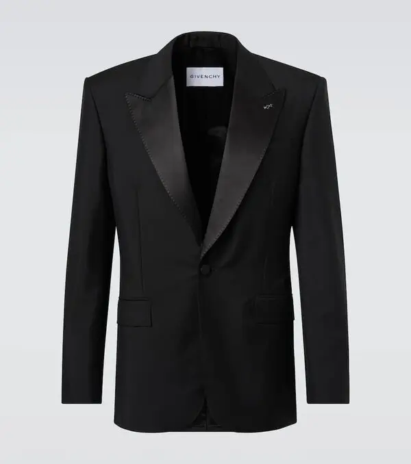 Givenchy Wool And Mohair Tuxedo Jacket - Black
