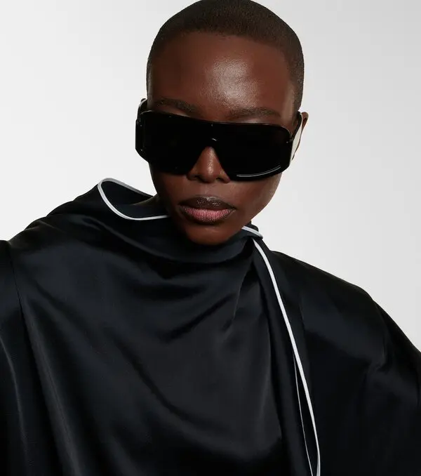 Stella McCartney Runway Shield Sunglasses - Black
