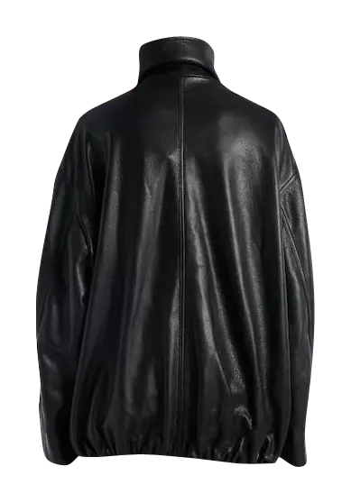 Nour Hammour Elisse Leather Jacket - Black