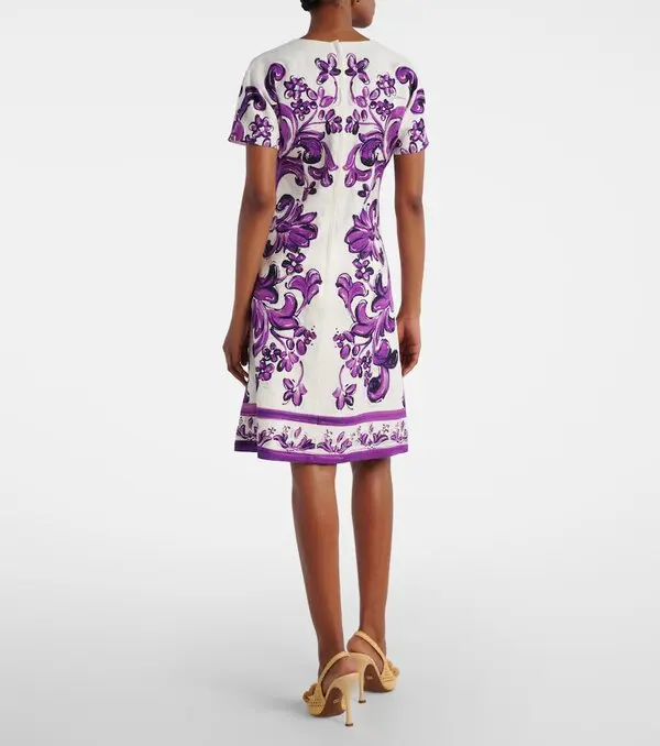 Dolce & Gabbana Majolica Printed Minidress - White