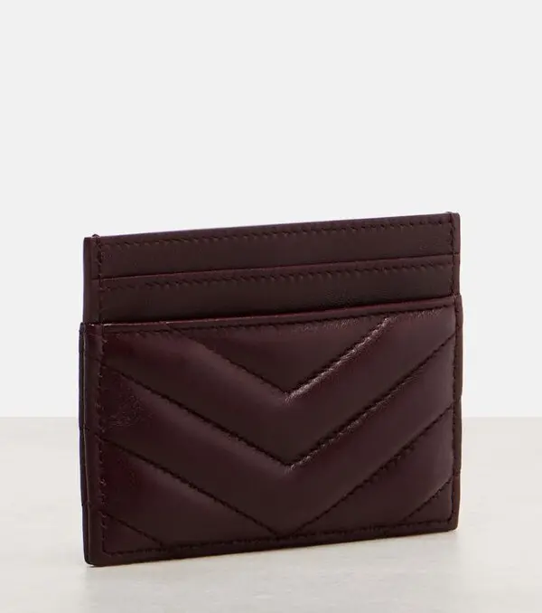 Saint Laurent Cassandre Matelassé Leather Card Holder