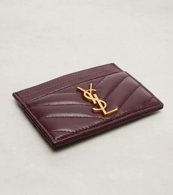 Saint Laurent Cassandre Matelassé Leather Card Holder