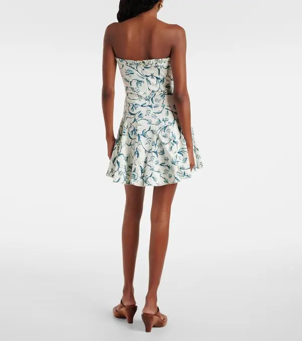 Agua Bendita Caudal Strapless Minidress