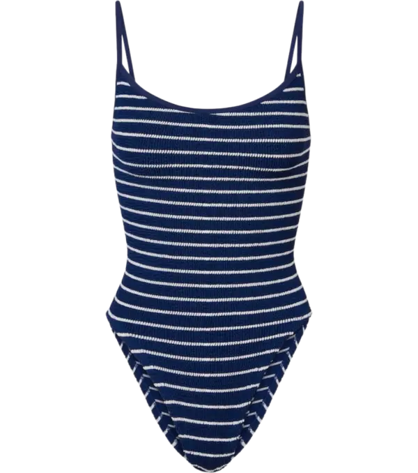 Hunza G Striped Pamela Swimsuit - Blue