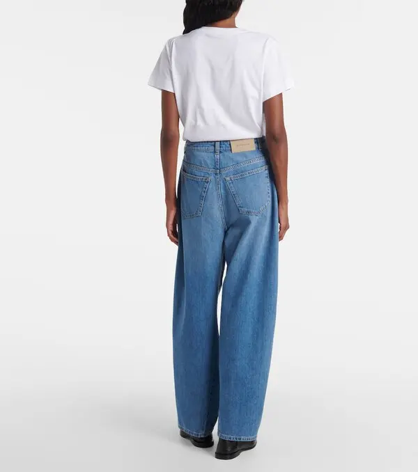 Givenchy Cocoon High-rise Barrel-leg Jeans - Blue