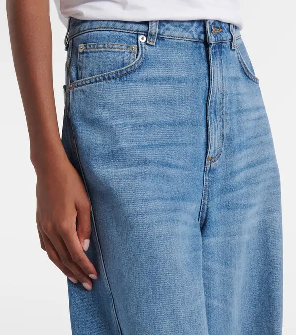 Givenchy Cocoon High-rise Barrel-leg Jeans - Blue