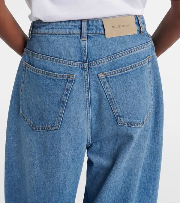 Givenchy Cocoon High-rise Barrel-leg Jeans - Blue