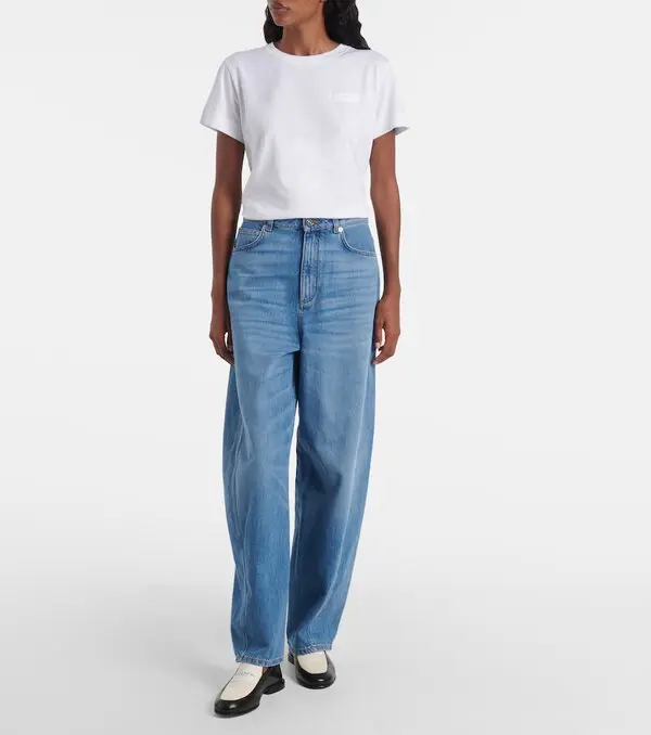 Givenchy Cocoon High-rise Barrel-leg Jeans - Blue