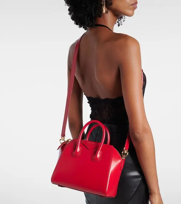 Givenchy Antigona Mini Leather Tote - Red
