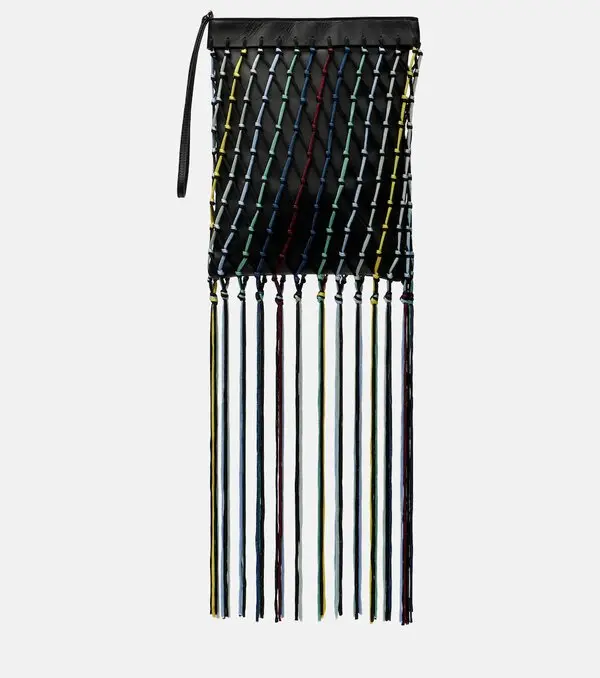 Gabriela Hearst Naila Fringed Leather Pouch