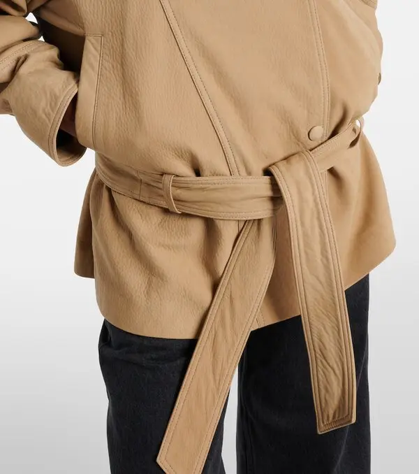 Nour Hammour Buffy Leather Jacket