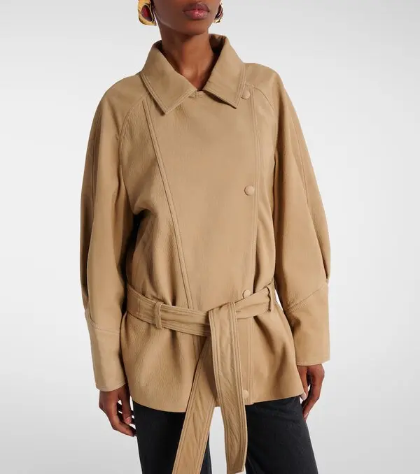 Nour Hammour Buffy Leather Jacket