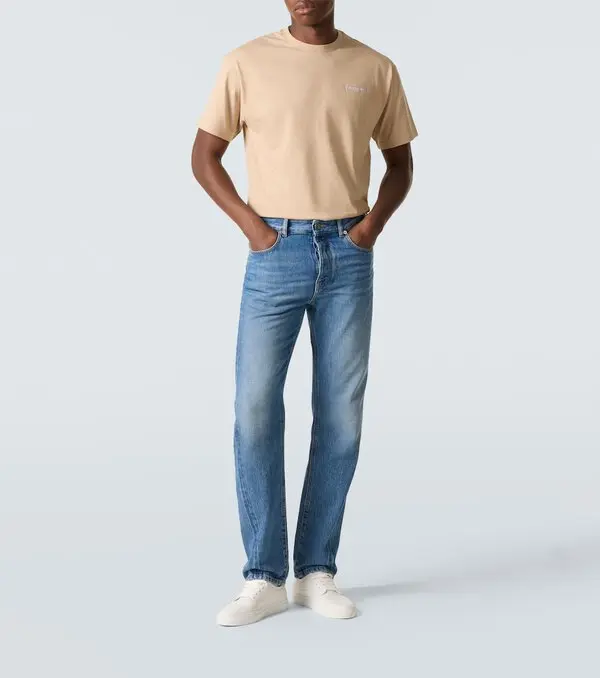 Givenchy Logo Cotton Jersey T-shirt - Beige