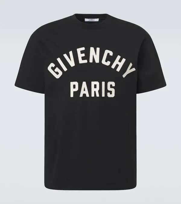 Givenchy Logo Cotton Jersey T-shirt - Black