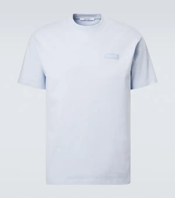 Givenchy Logo Cotton Jersey T-shirt - Blue