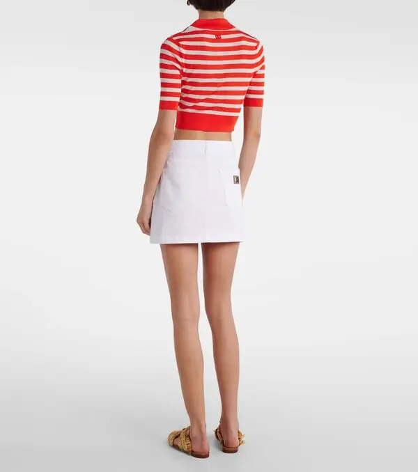 Dolce & Gabbana Denim Miniskirt - White