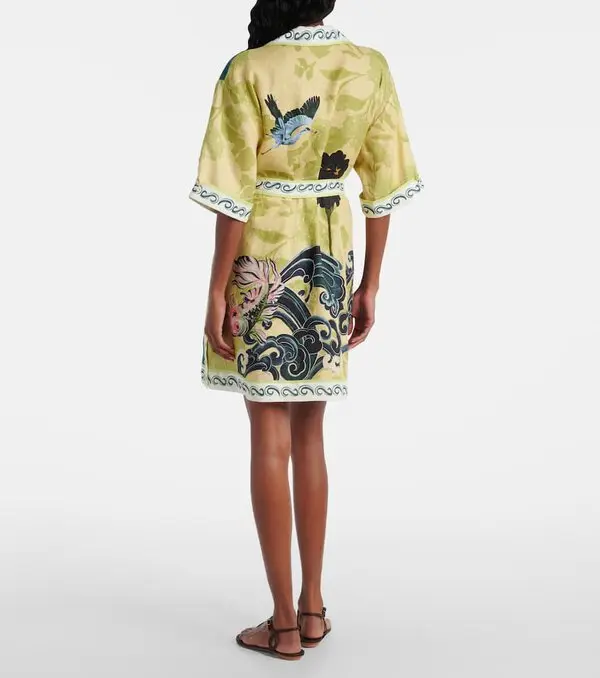 ALEMAIS Alémais Rochester Belted Mini Dress
