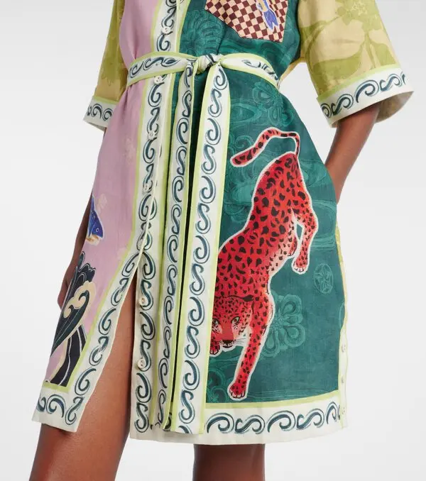 ALEMAIS Alémais Rochester Belted Mini Dress