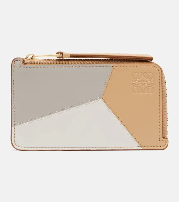 Loewe Puzzle Leather Card Case - Beige