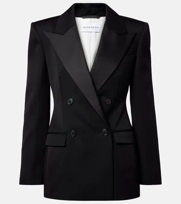 Givenchy Satin-trimmed Wool Blazer