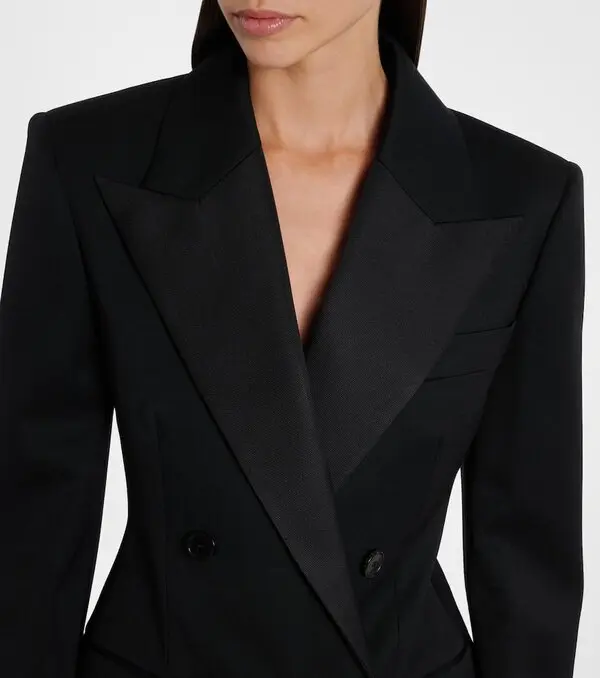 Givenchy Satin-trimmed Wool Blazer