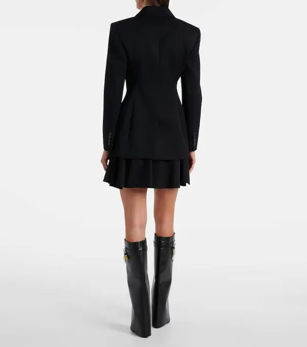 Givenchy Satin-trimmed Wool Blazer