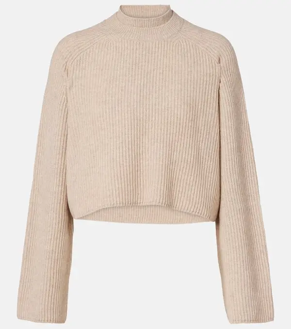 Max Mara Funale Wool And Cashmere Sweater - Beige
