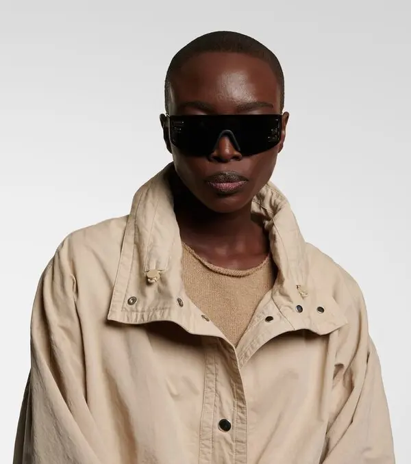 Fendi Sport Logo Flat-top Sunglasses