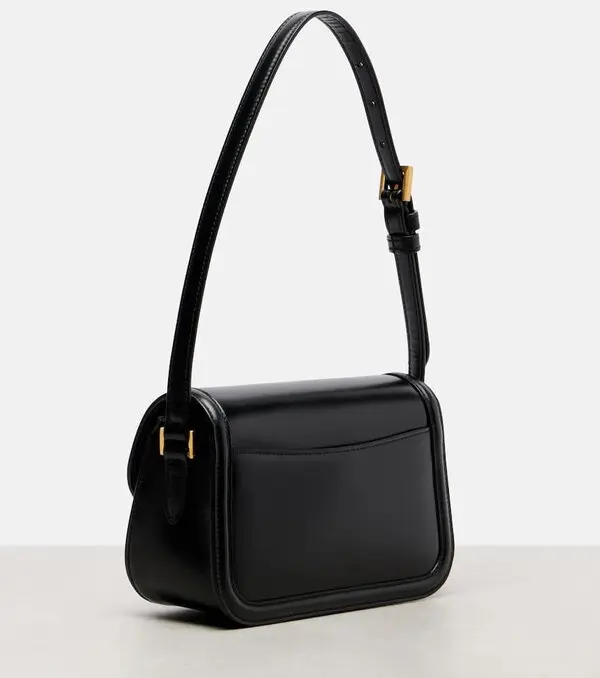 Saint Laurent Solferino Mini Leather Shoulder Bag - Black