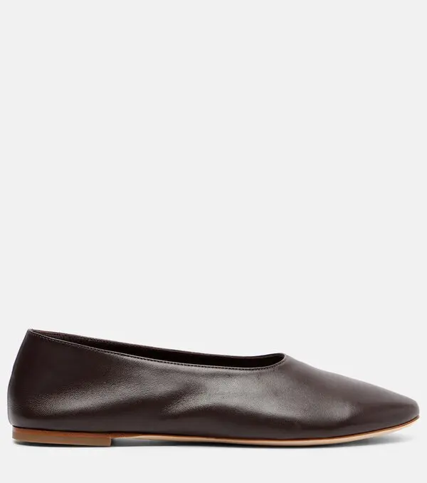 Staud Alba Leather Ballet Flats