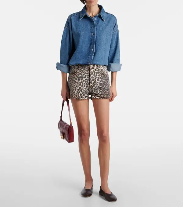Staud Alba Leather Ballet Flats