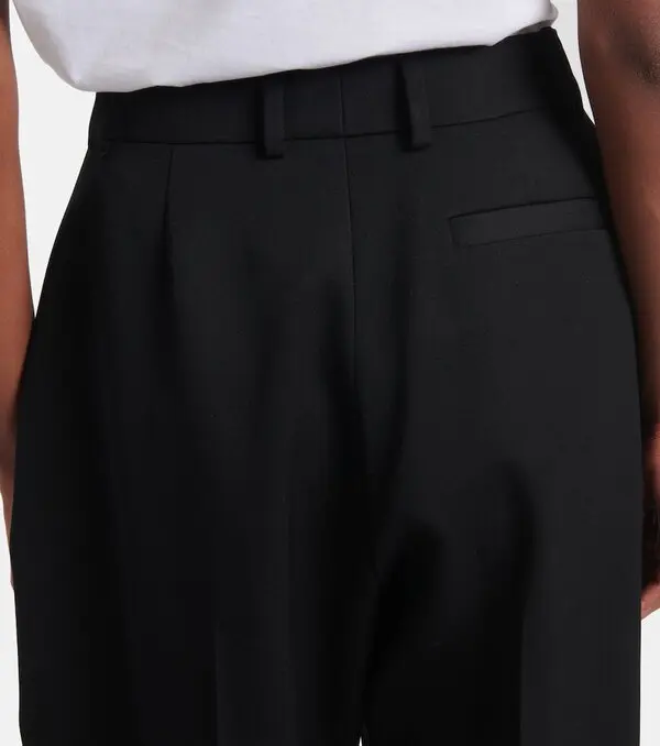 Givenchy Cocoon Wool Grain De Poudre Barrel-leg Trousers