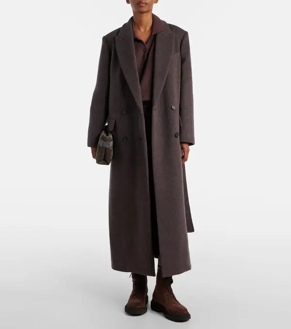 Brunello Cucinelli Wool And Cashmere Wrap Coat