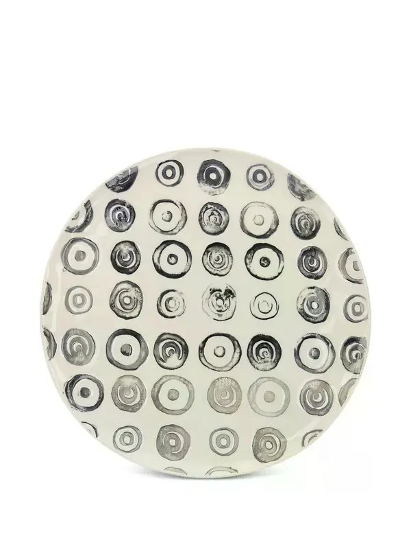 10 CORSO COMO Circle-pattern Porcelain Dinner Plate