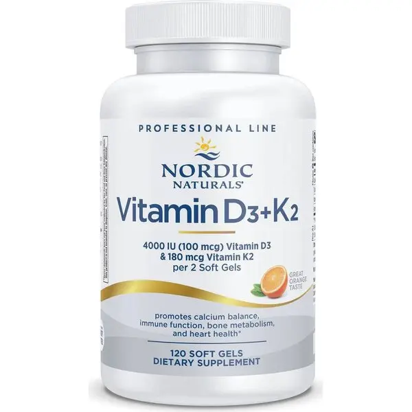 NORDIC NATURALS Vitamin D3+k2 Orange 120 Softgels - One-color