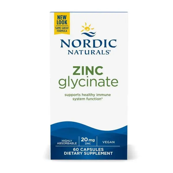 NORDIC NATURALS Zinc Glycinate 60 Capsules - One-color