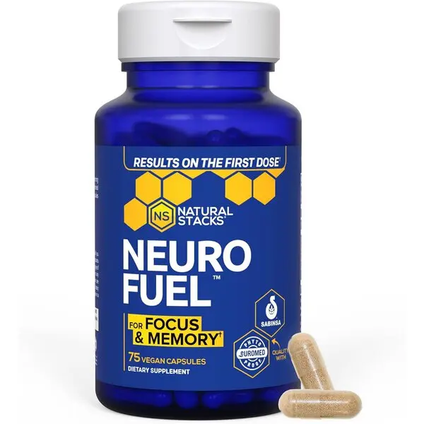 NATURAL STACKS Neurofuel For Focus & Memory 75 Capsules - One-color