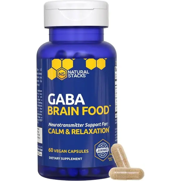 NATURAL STACKS Gaba Brain Food 60 Capsules - One-color