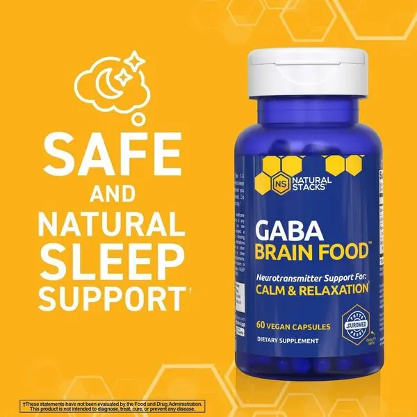 NATURAL STACKS Gaba Brain Food 60 Capsules